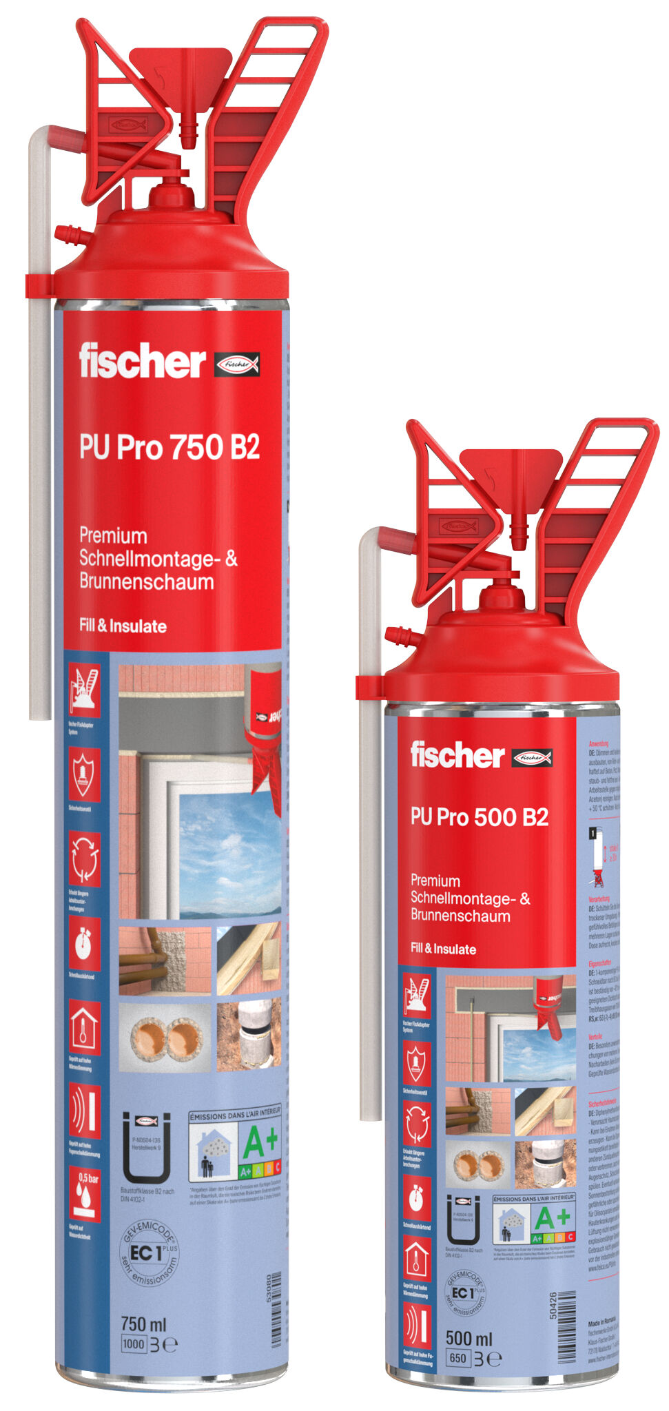 Espuma de montagem rápida Premium PU 500/750